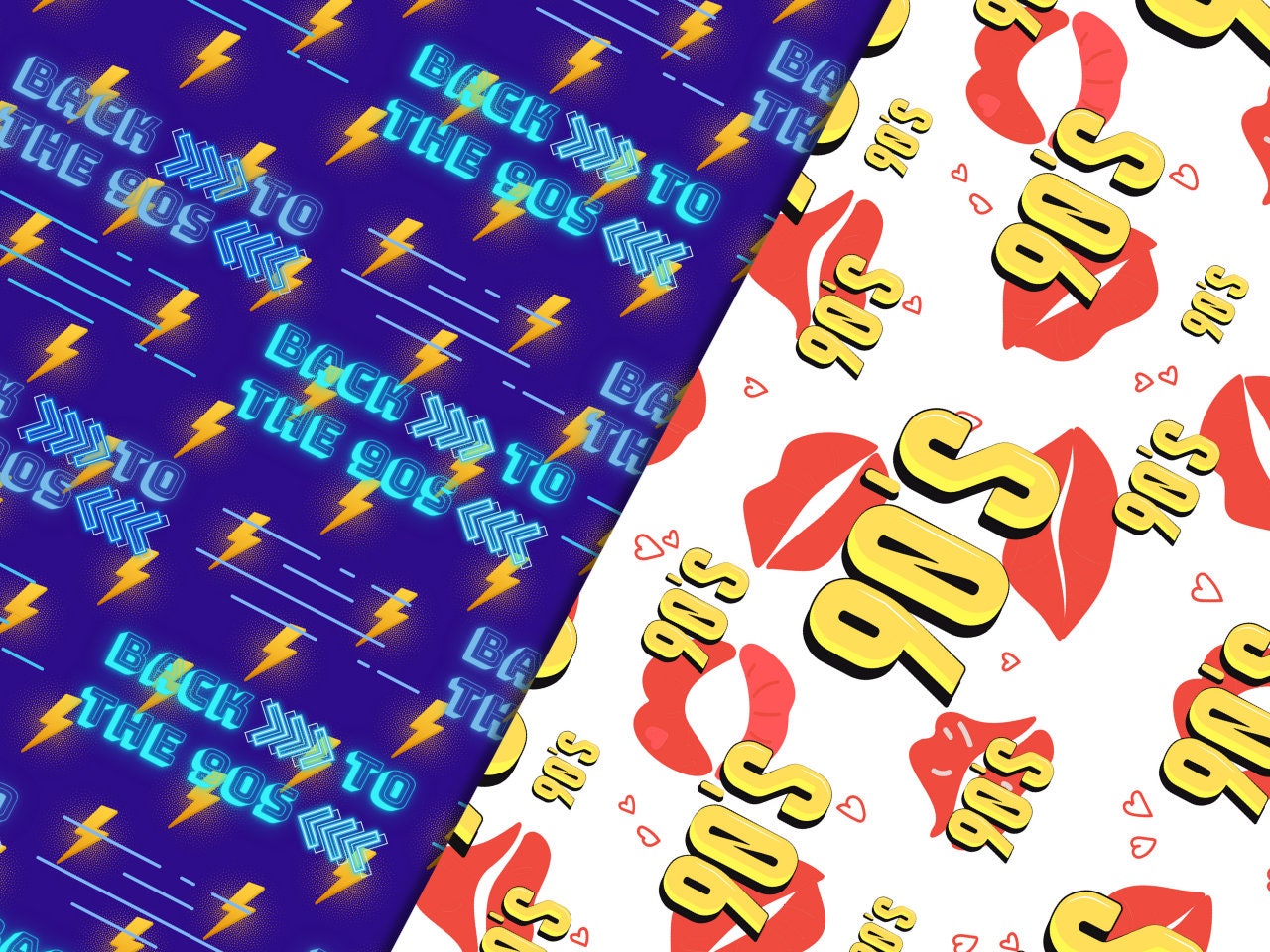 90s Style Digital Paper epic Pack 12x 12 INSTANT Download-digital ...