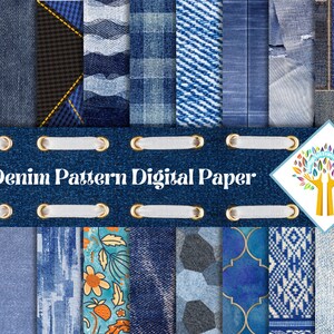 Jean Denim Digital Paper Pack-instant Download-12"x 12"- 20 Fashion ...