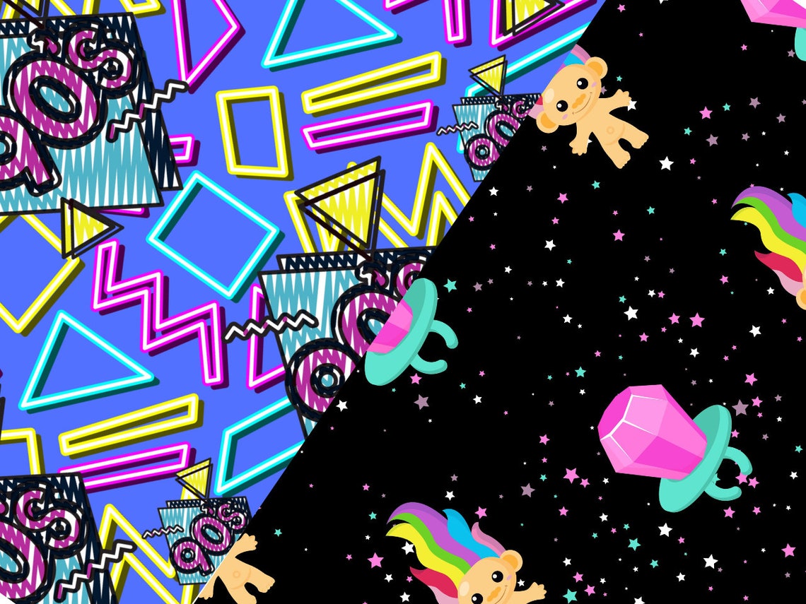 90s Style Digital Paper Pack-12"x 12" INSTANT Download-digital Prints ...