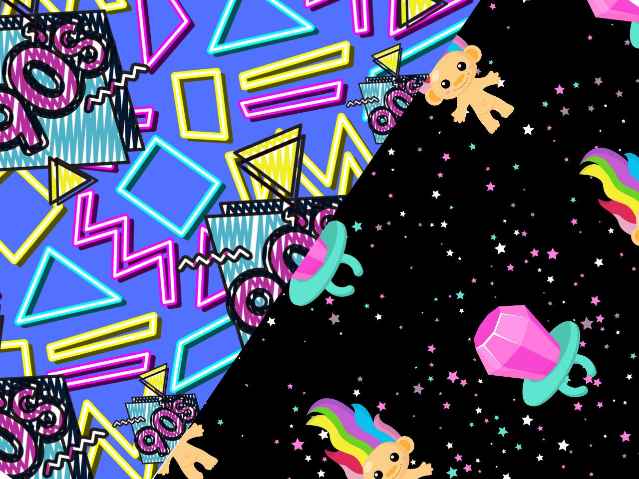 90s Style Digital Paper Pack-12"x 12" INSTANT Download-digital Prints ...