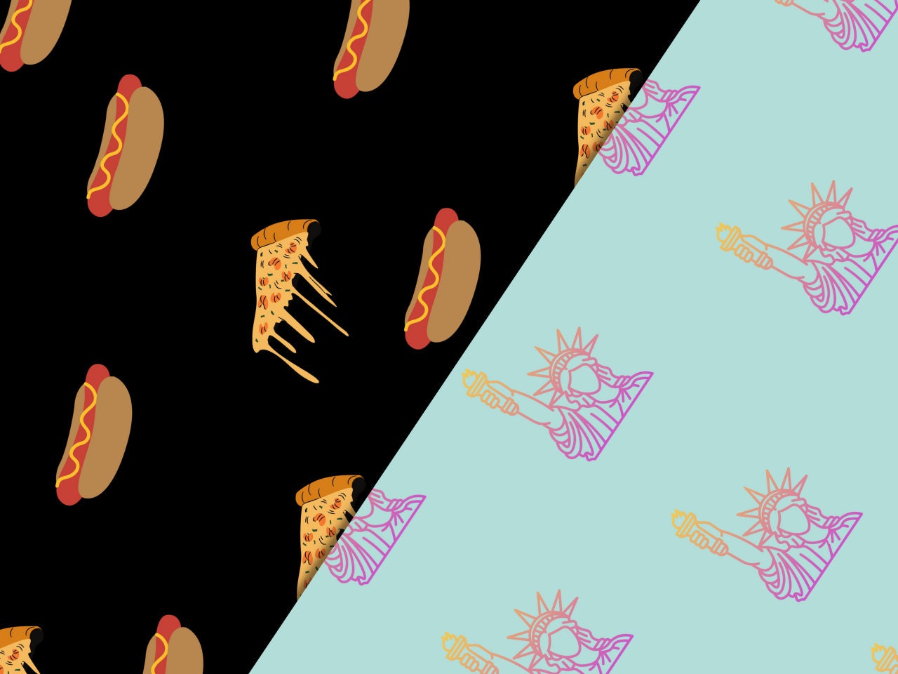 New York City Pattern Digital Paper INSTANT DOWNLOAD Set of 14 Unique ...