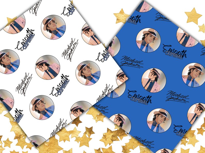Michael Jackson Top Hts Digital Seamless Paper Pattern Pack: Set of 14 ...