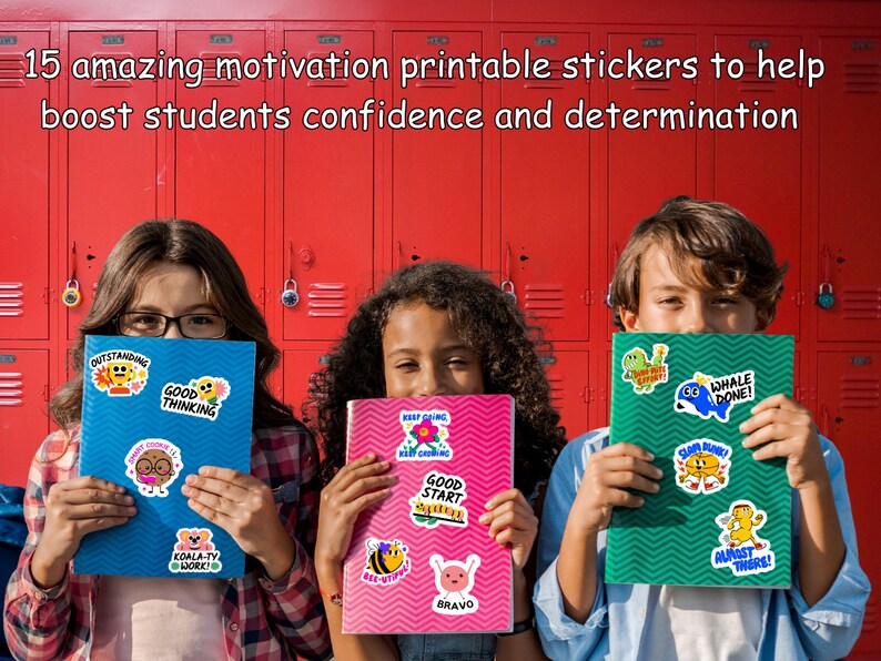 15 Back to School Motivational Teacher/student Printable Stickers to ...