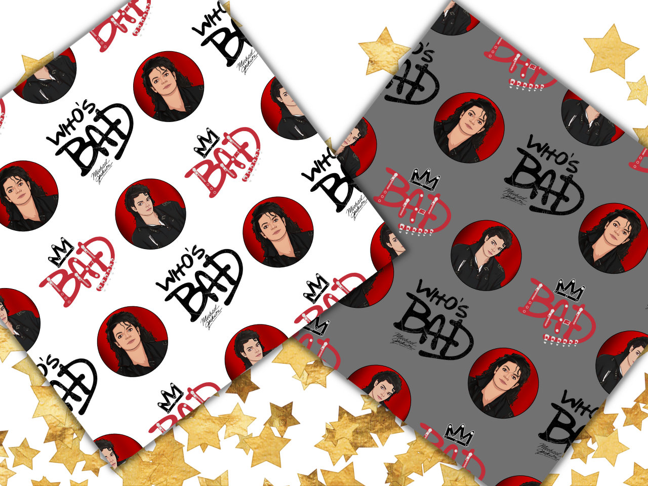 Michael Jackson Top Hts Digital Seamless Paper Pattern Pack: Set of 14 ...