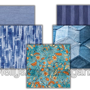 Jean Denim Digital Paper Pack-instant Download-12"x 12"- 20 Fashion ...