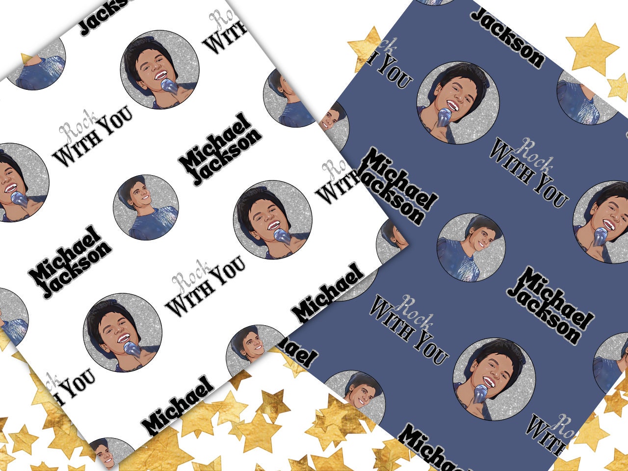 Michael Jackson Top Hts Digital Seamless Paper Pattern Pack: Set of 14 ...