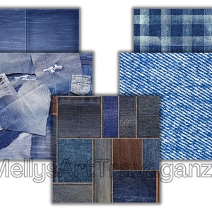Jean Denim Digital Paper Pack-instant Download-12"x 12"- 20 Fashion ...