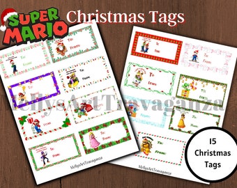 Super Mario Printable Labels - Etsy