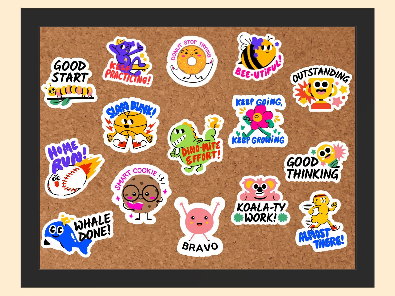 15 Back to School Motivational Teacher/student Printable Stickers to ...
