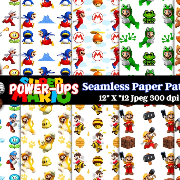 Mario Power Ups - Etsy