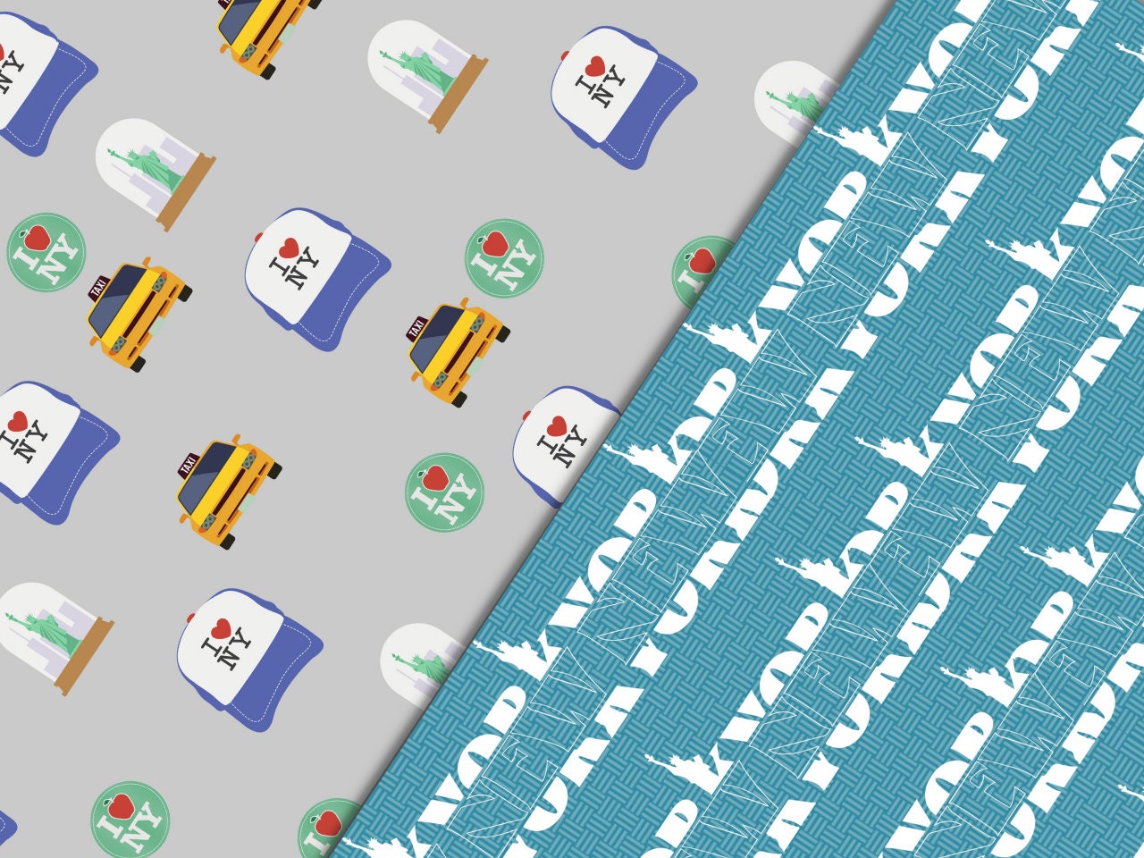 New York City Pattern Digital Paper INSTANT DOWNLOAD Set of 14 Unique ...