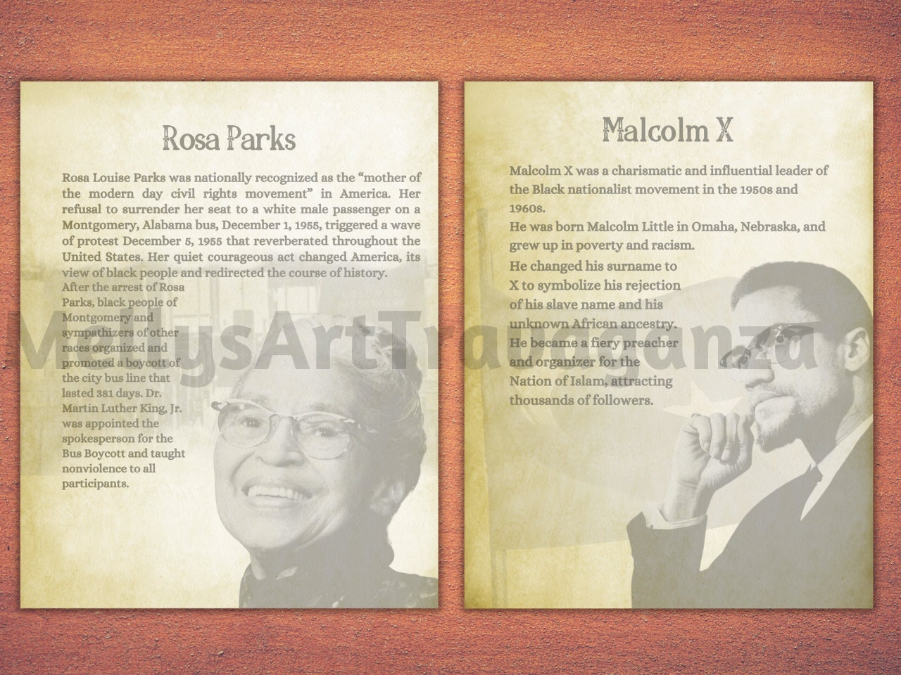Black Civil Rights Leaders Printable Vintage Wall Art Set of 10- Black ...