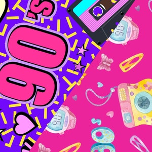 90s Style Digital Paper Pack-12"x 12" INSTANT Download-digital Prints ...