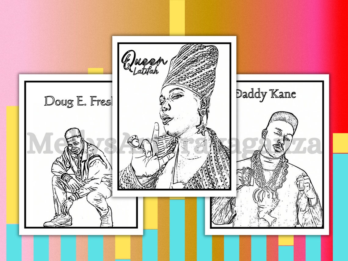80s Hip Hop Coloring Book for Adults: A Coloring Book to Honor - Etsy