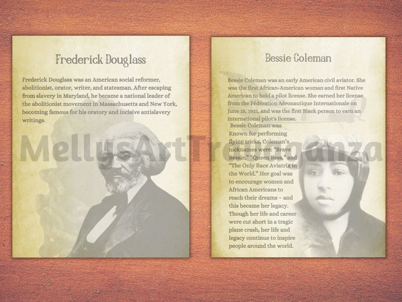 Black Civil Rights Leaders Printable Vintage Wall Art Set of 10- Black ...