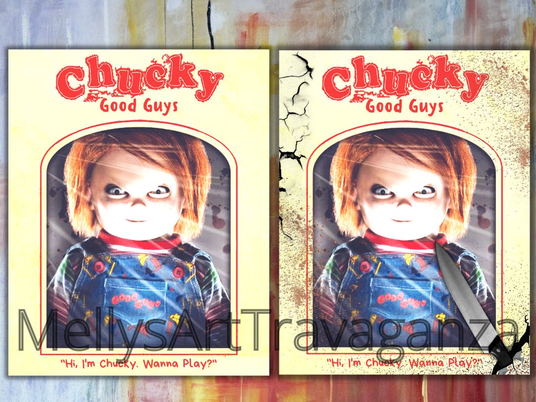 Chucky, Childs Play Printable Wall Art(8.5"x 11") and 4by5 Ratio ...