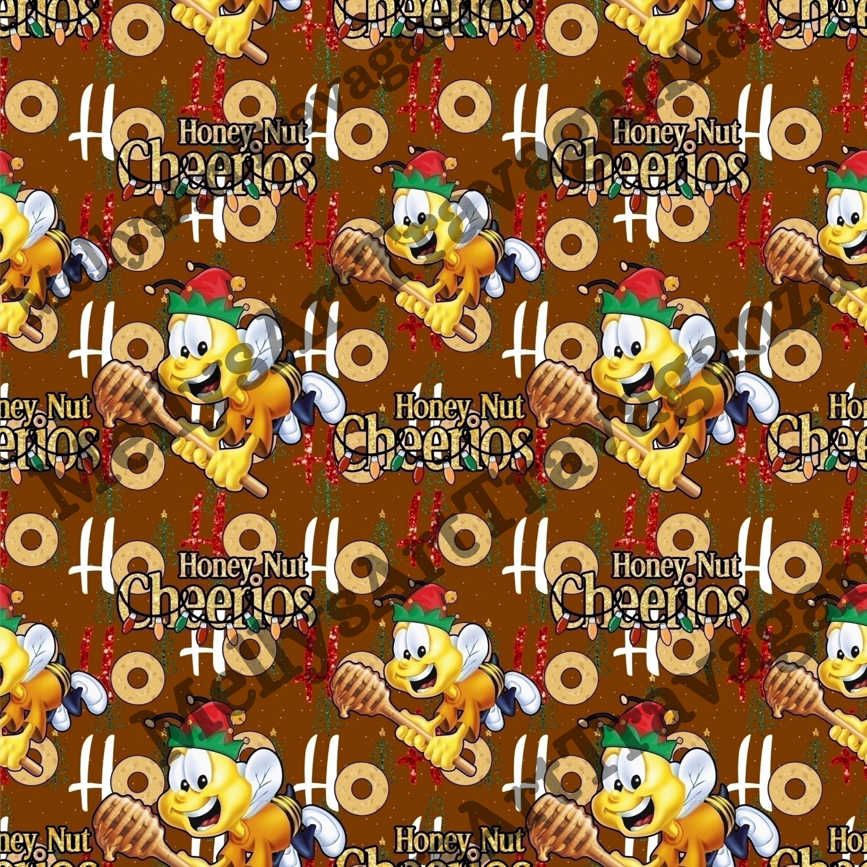 Honey Nut Cheerios Cereal Theme, Buzzbee Holiday Seamless Christmas ...