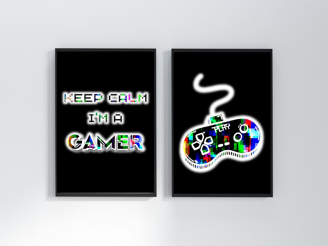Printable Pixel Video Game Digital Posters-set of 8-INSTANT Download ...