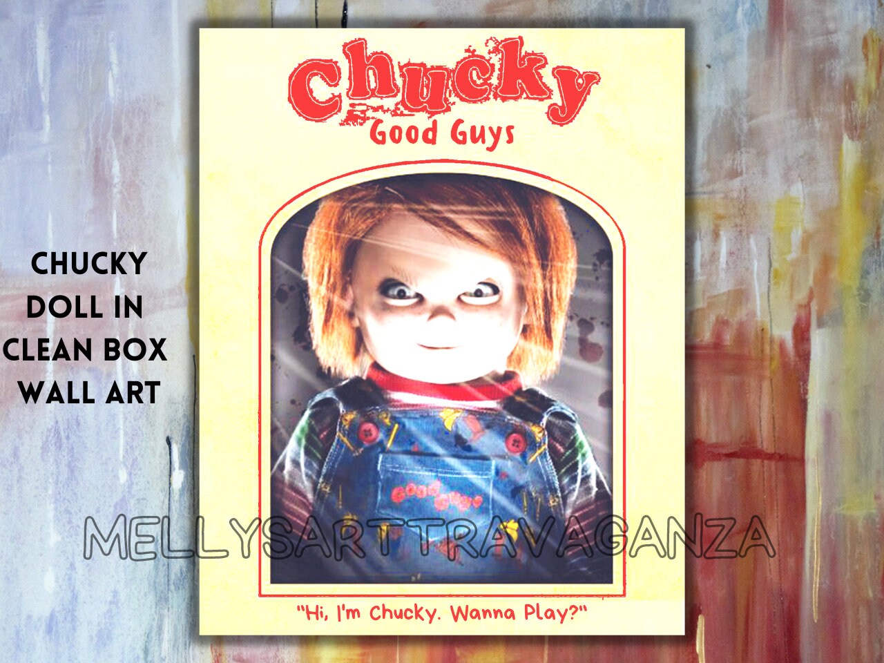 Chucky, Childs Play Printable Wall Art8.5x 11 and 4by5 Ratio Sizable ...