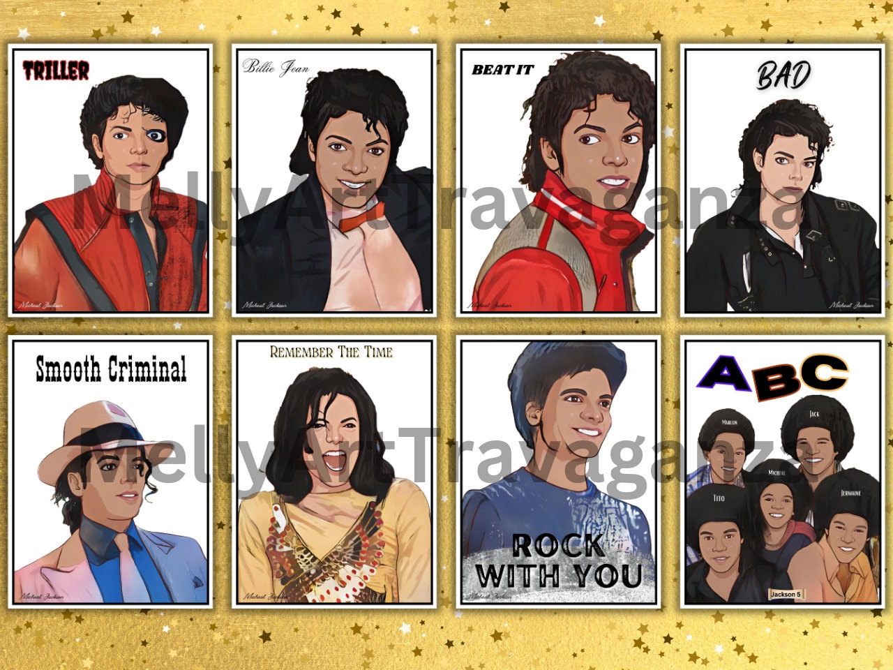 Micheal Jackson Popular Hits Printable Posters Including Thriller and ...