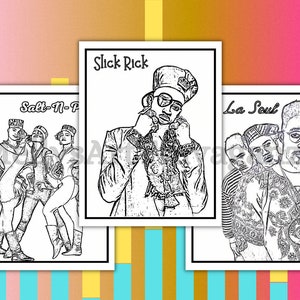 80s Hip Hop Coloring Book for Adults: A Coloring Book to Honor Hip Hop ...