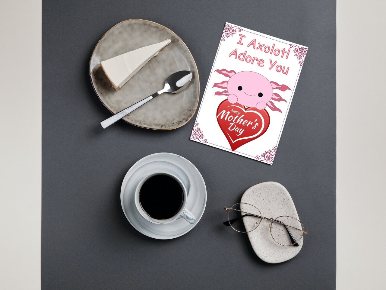 Printable Axolotl Mother's Day Cards, Mother's Day Cards for Kids and ...