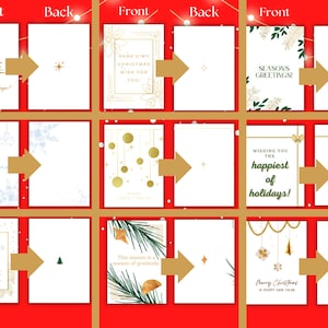Family and Friends Printable Christmas Cards- 20 Beautiful Unique ...