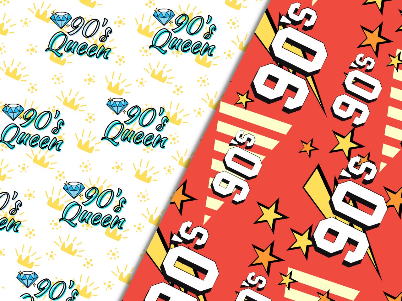 90s Style Digital Paper epic Pack 12x 12 INSTANT Download-digital ...