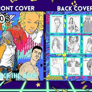 UPDATED: 90s R&B Printable Coloring Book-35 Unique Pages-instant ...