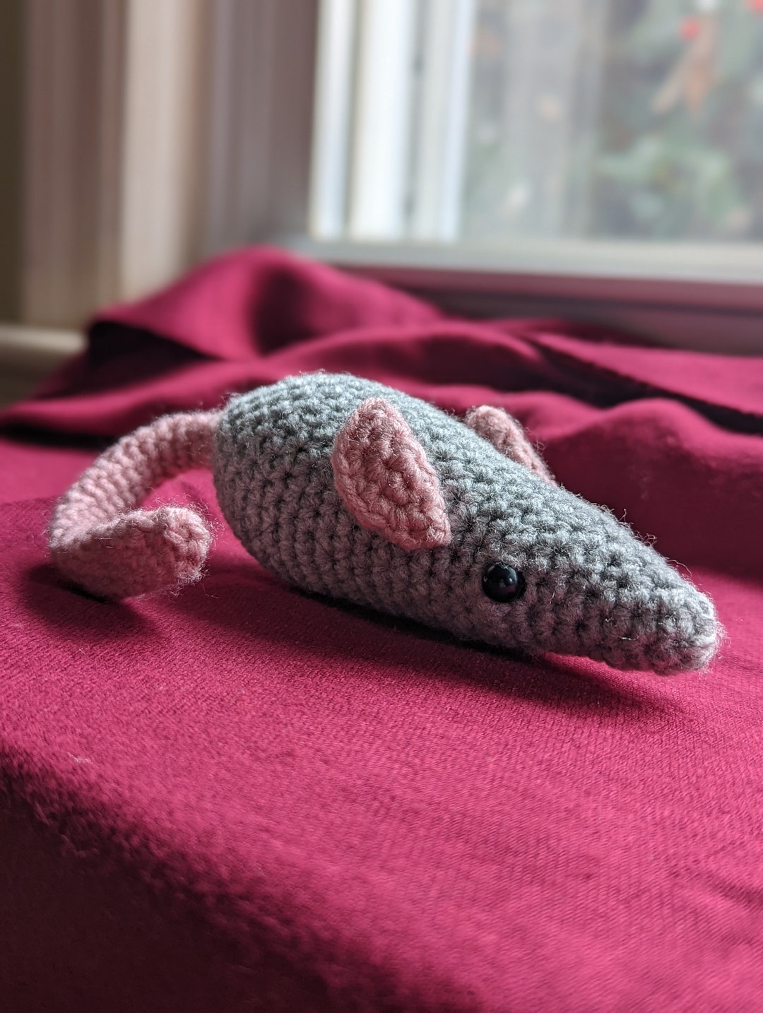 Crocheted Plush Rats Minimalist Rat Plush - Etsy