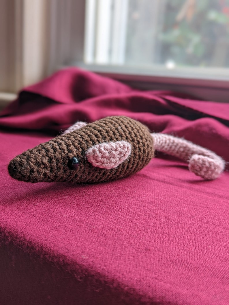 Crocheted Plush Rats Minimalist Rat Plush - Etsy