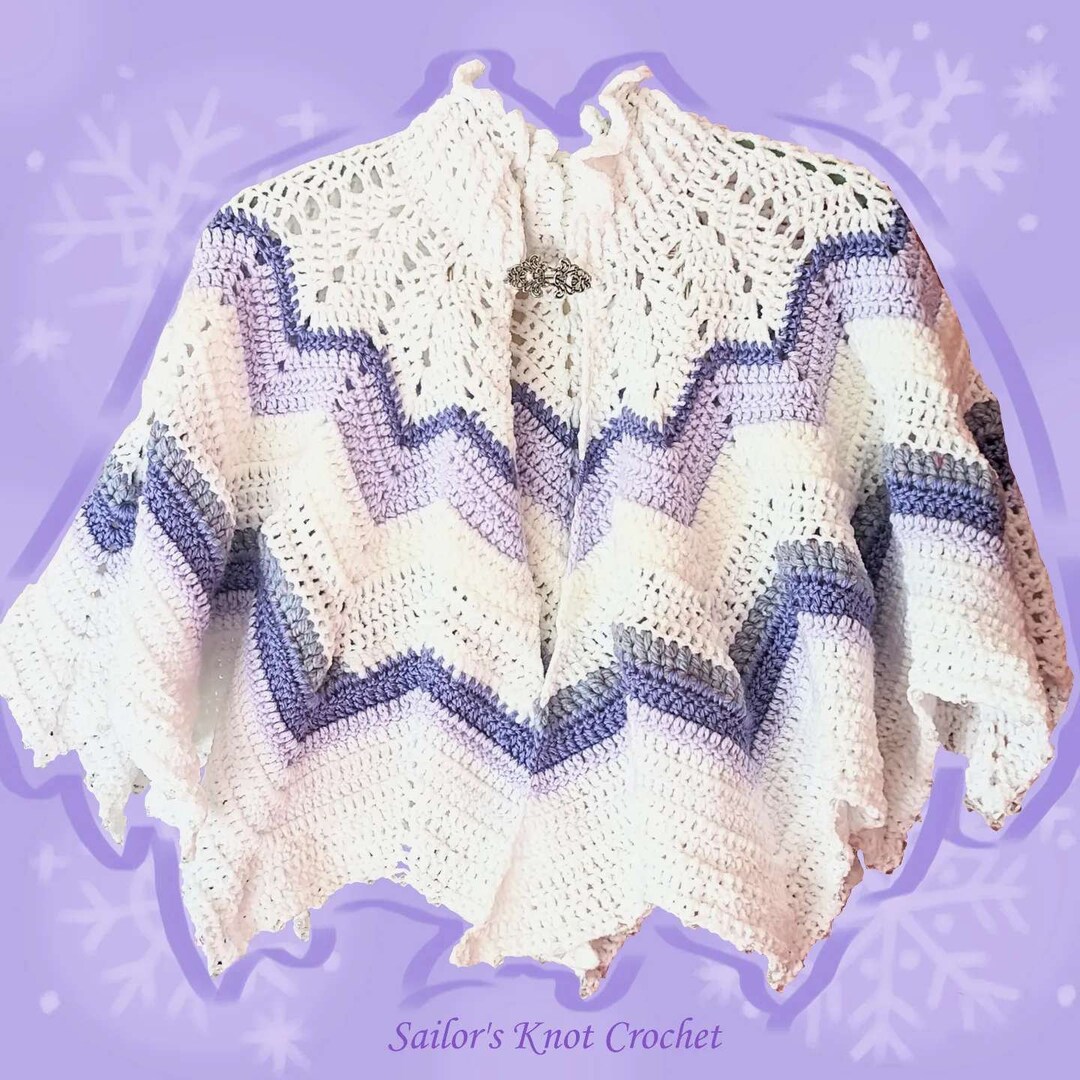 Snow Angel Capelet Crocheted Shawl Capelet - Etsy