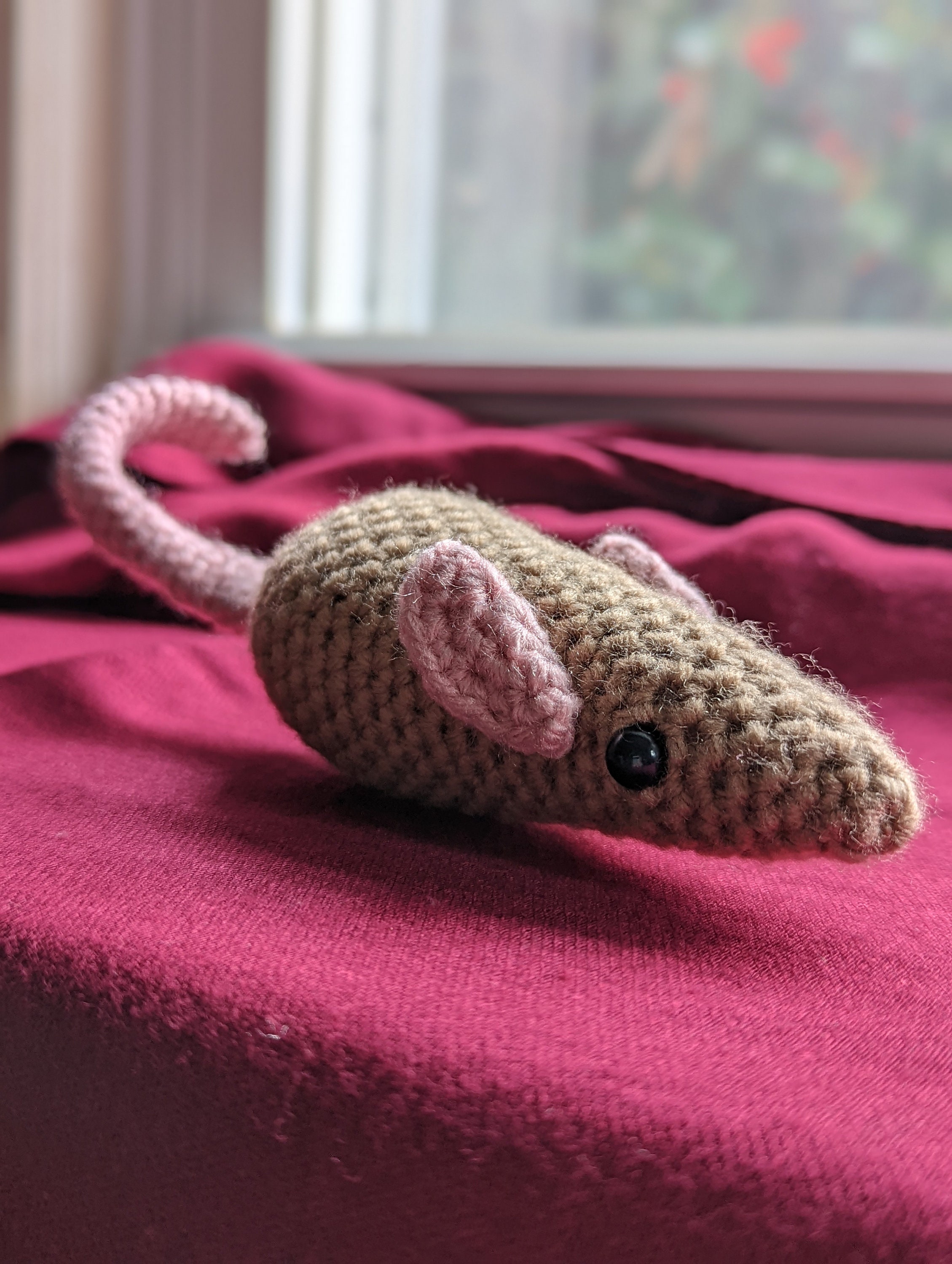 Crocheted Plush Rats Minimalist Rat Plush - Etsy