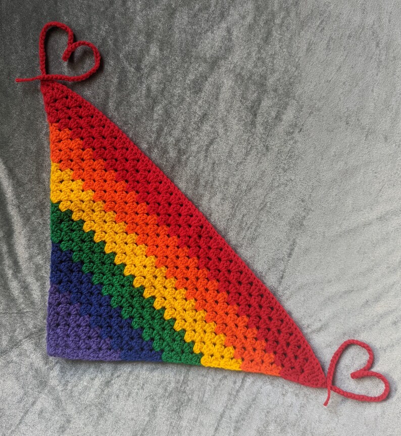 Crocheted Pride Flag Bandanas - Etsy