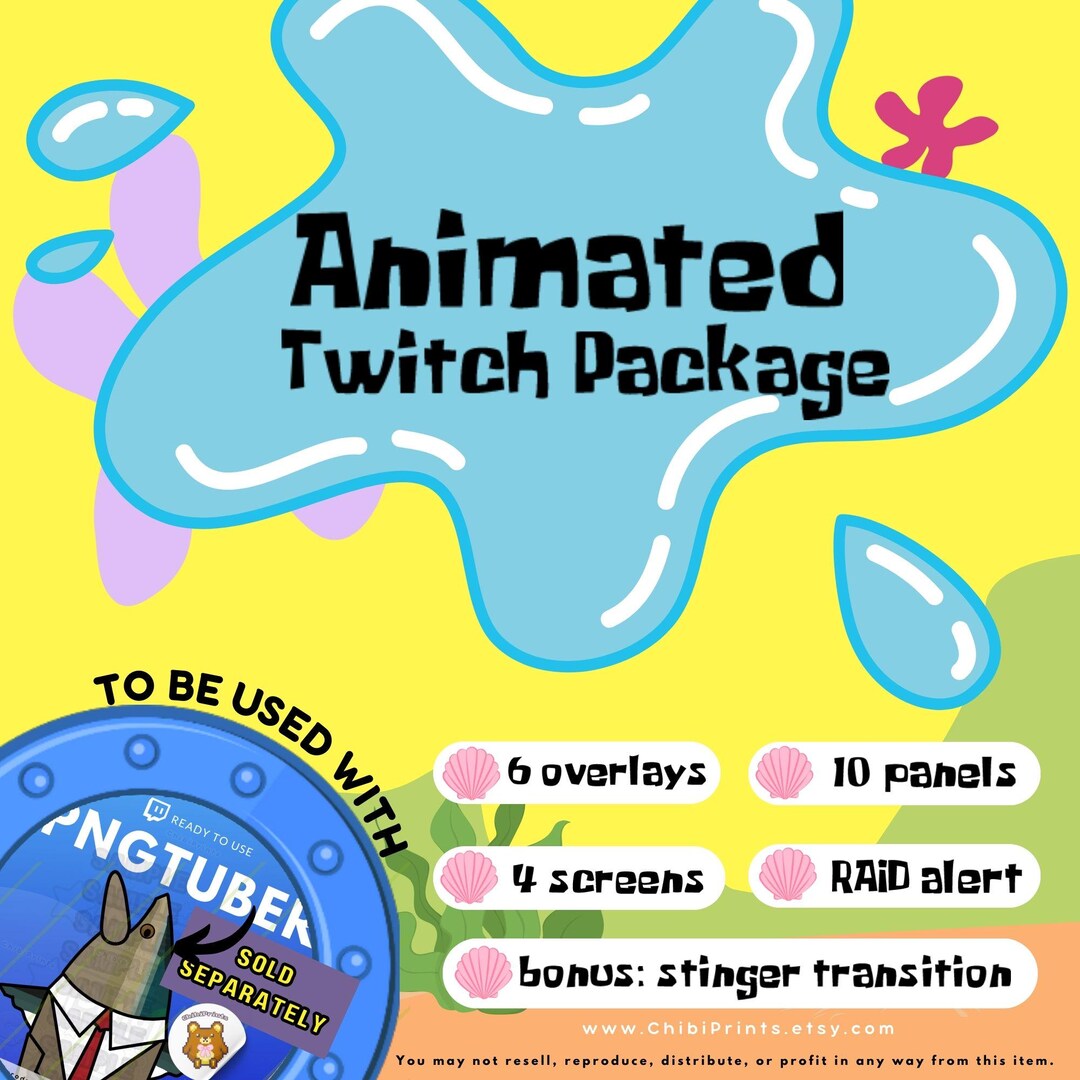 ANIMATED Funny Twitch Package, Fish Newscaster Theme, Underwater ...