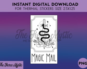 Magic Mail Stickers - Etsy