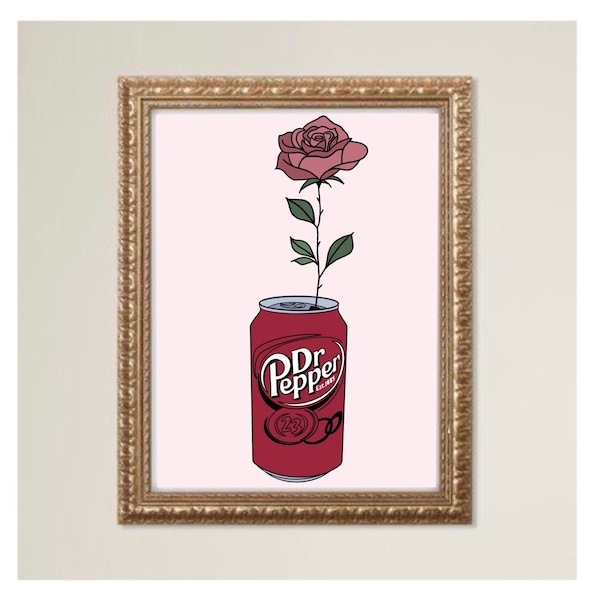 Flower Dr Pepper Can - Etsy