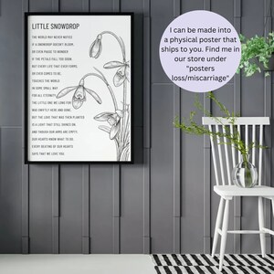 Baby Loss Poem, Little Snow Drop Poem, Infant Loss, Stillbirth, Child ...