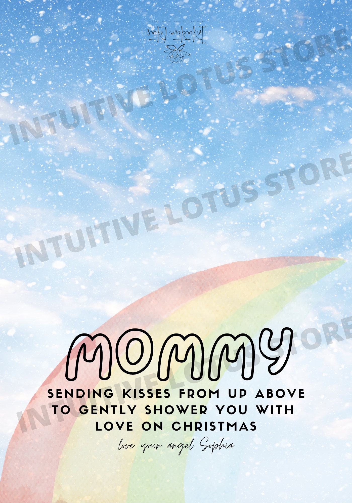 Digital Download / Bereaved Christmas Card / Loss Baby / - Etsy