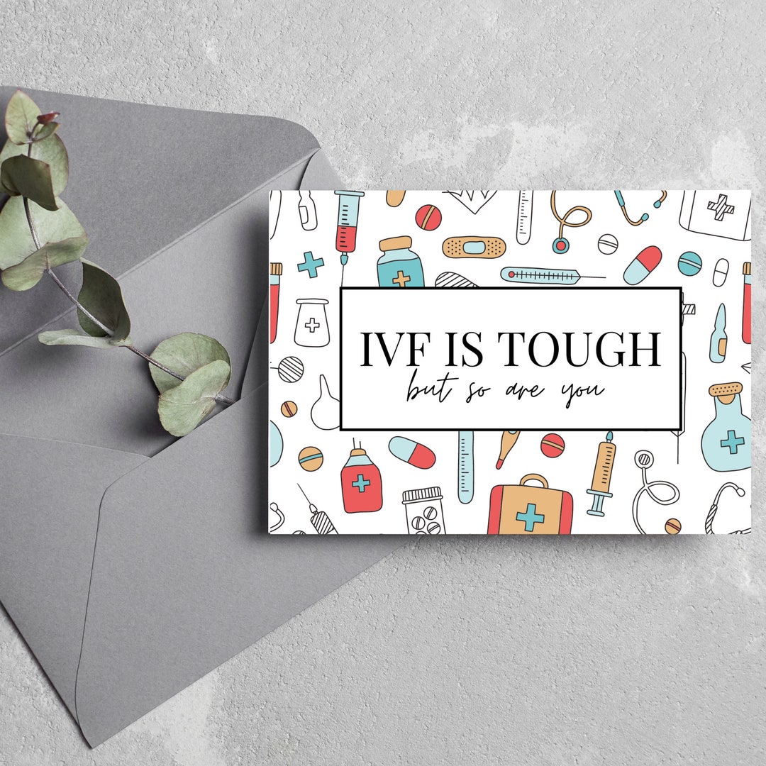 DIGITAL DOWNLOAD IVF Card / Ivf is Tough but so Are You / Infertility ...