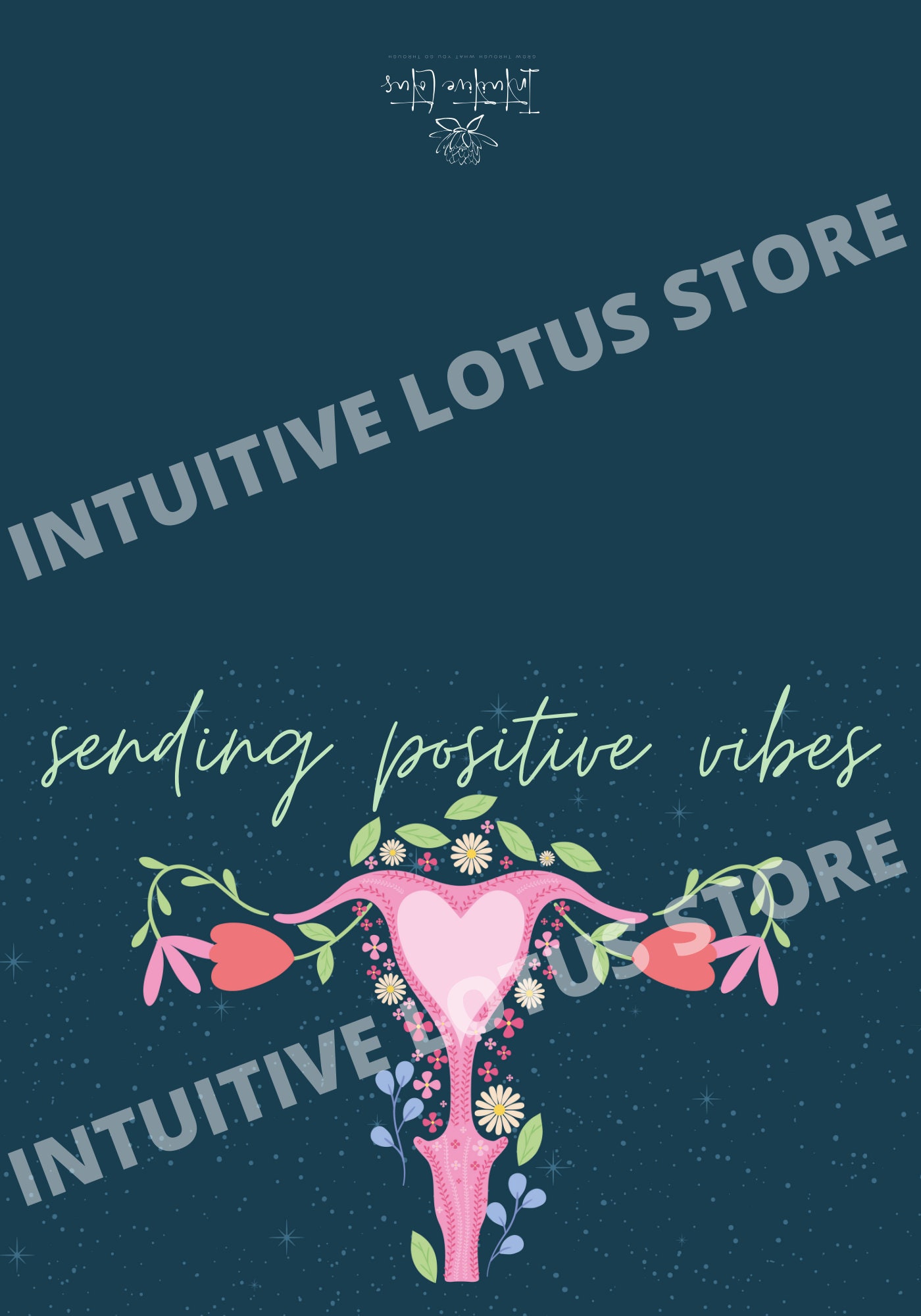 DIGITAL DOWNLOAD IVF Card / Uterus Card / Iui Card / - Etsy