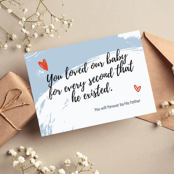 DIGITAL DOWNLOAD Fathers Day Loss Card / Bereaved Father Card - Etsy