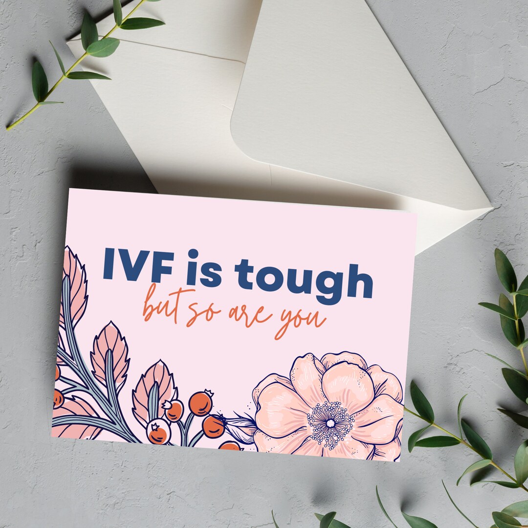 DIGITAL DOWNLOAD IVF Card / Ivf is Tough but so Are You / Infertility ...