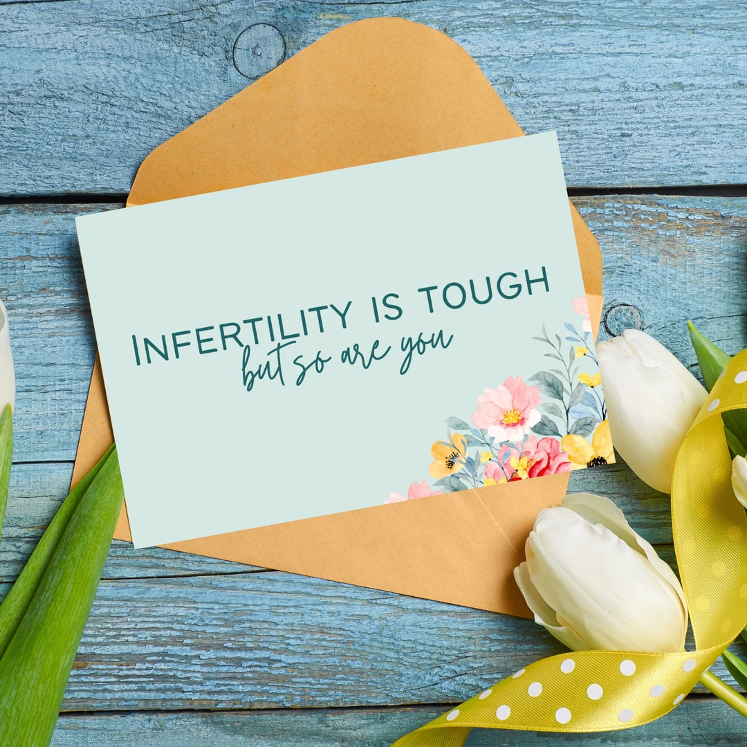 DIGITAL DOWNLOAD IVF Card / Ivf is Tough but so Are You / Infertility ...