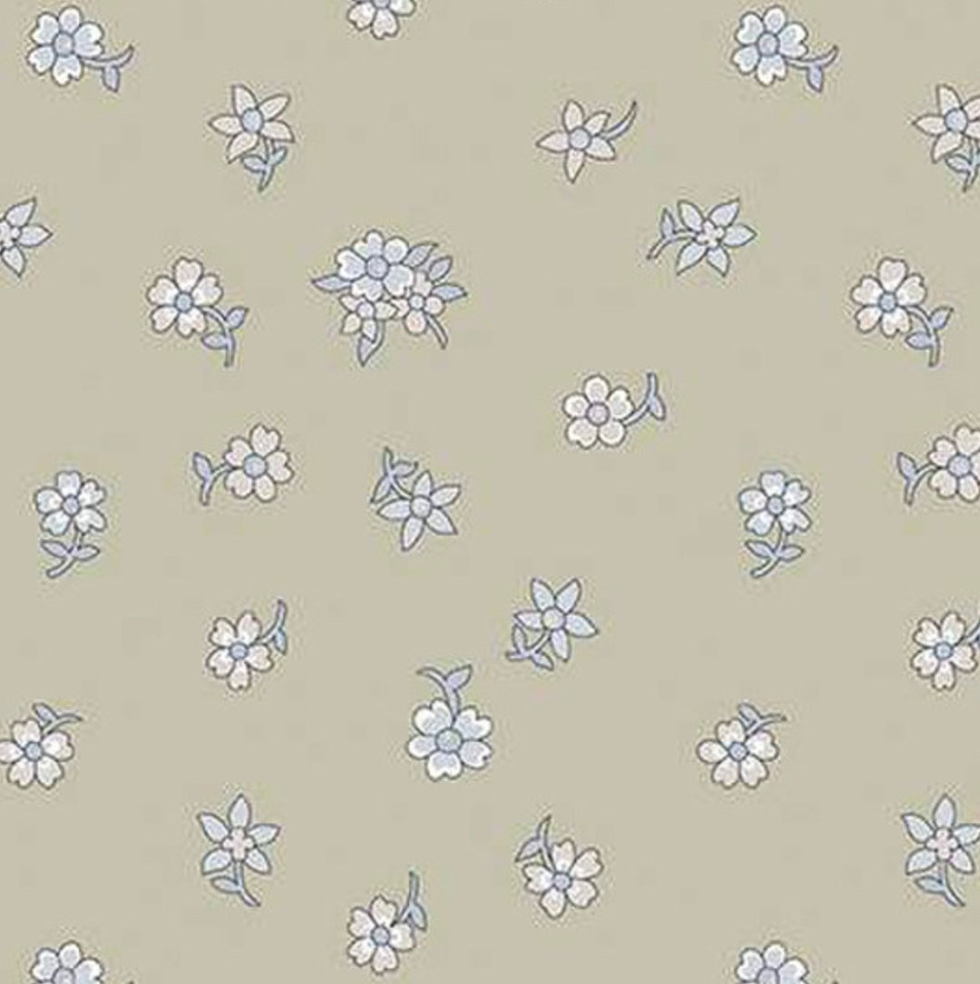 Liberty Fabrics | Flower Show Pebble Hampton Sprig A | Riley Blake ...