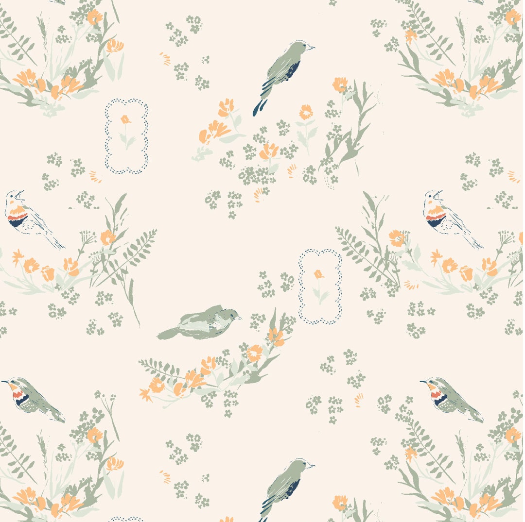 Nightingale - First Light Fabric| Cotton + Steel | Designed by Lissie ...