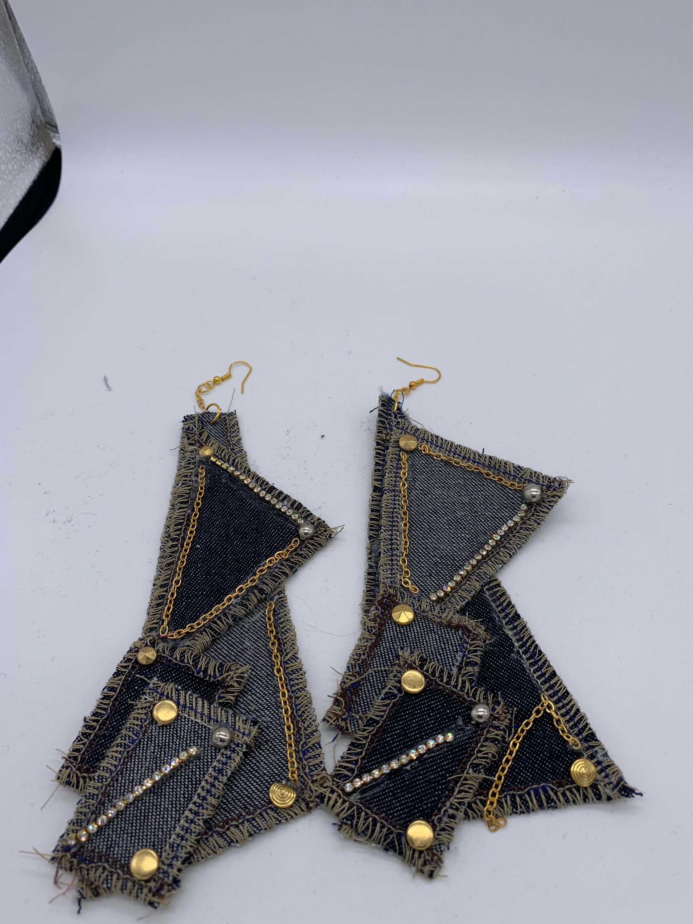 Dangle Denim Earring - Etsy