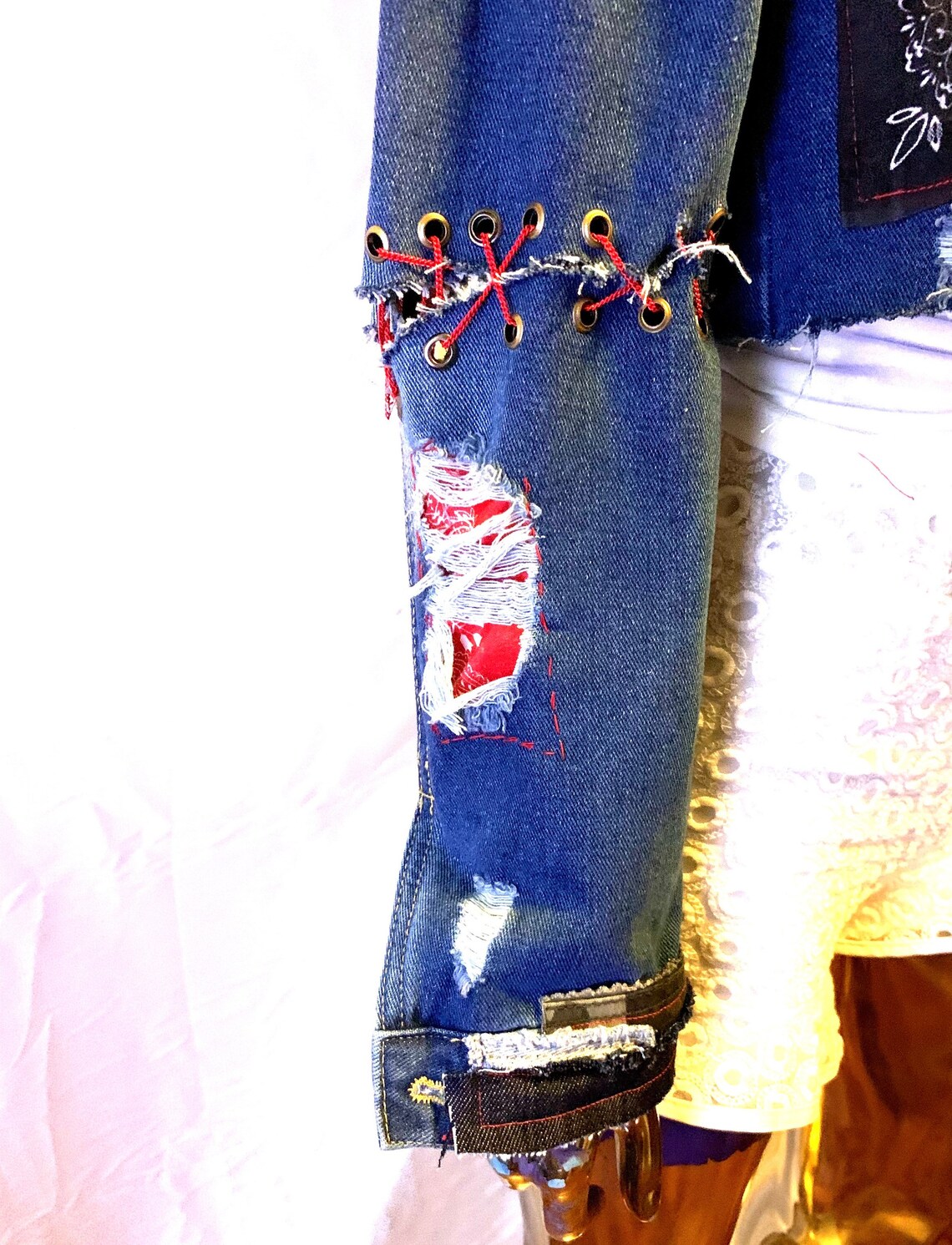 Denim Patchwork Jacket - Etsy