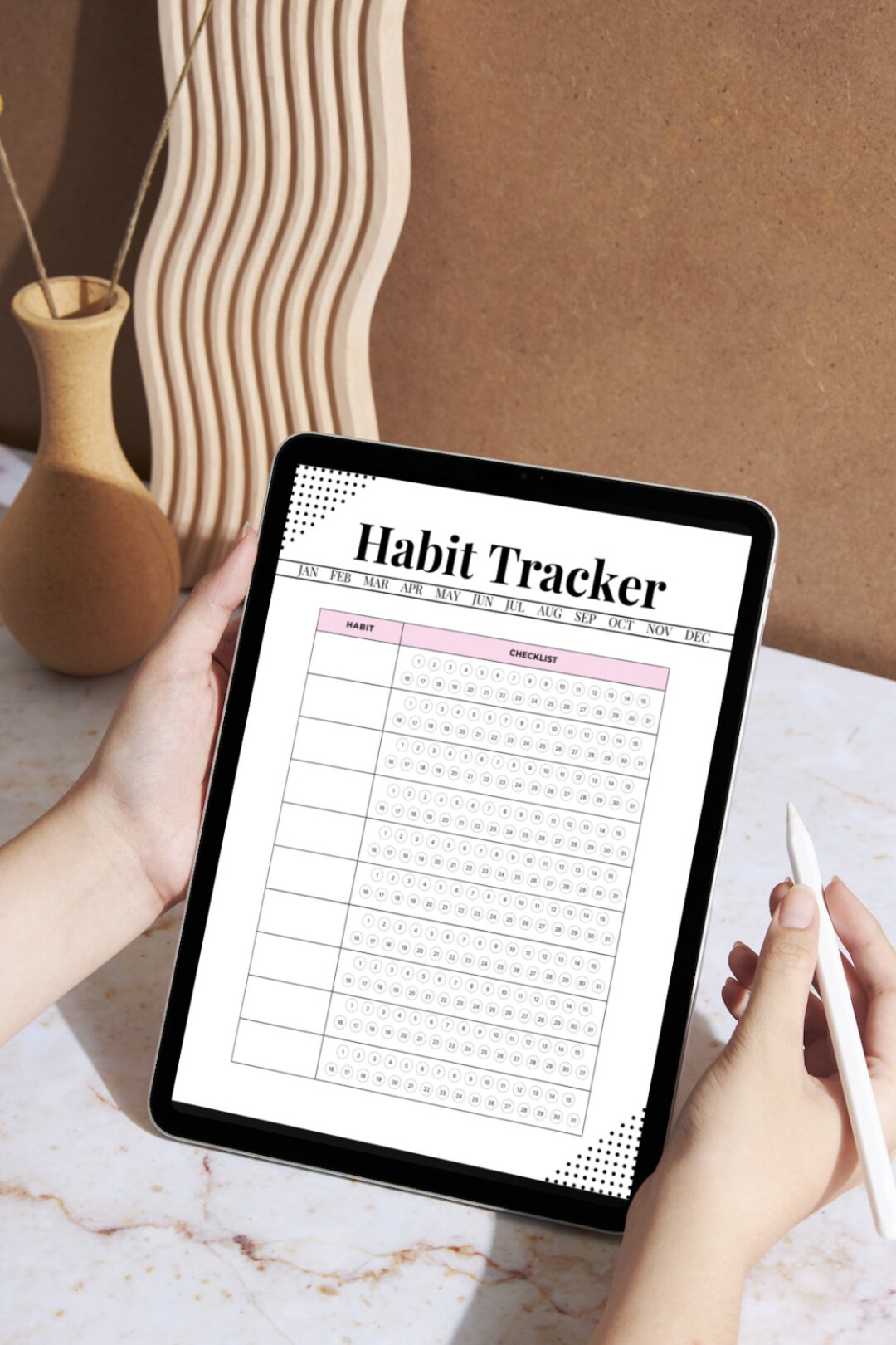 Digital Habit Tracker With Freebie Color Palette Printable - Etsy