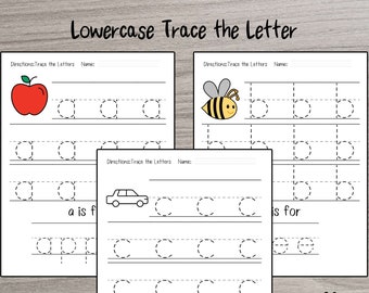 26 Letter Worksheets - Etsy